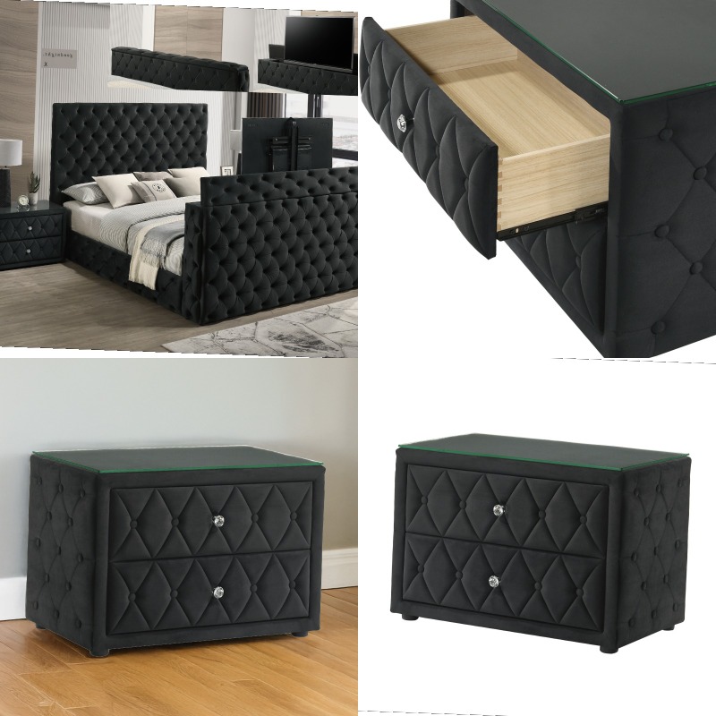 glass nightstand sold on Temu United States