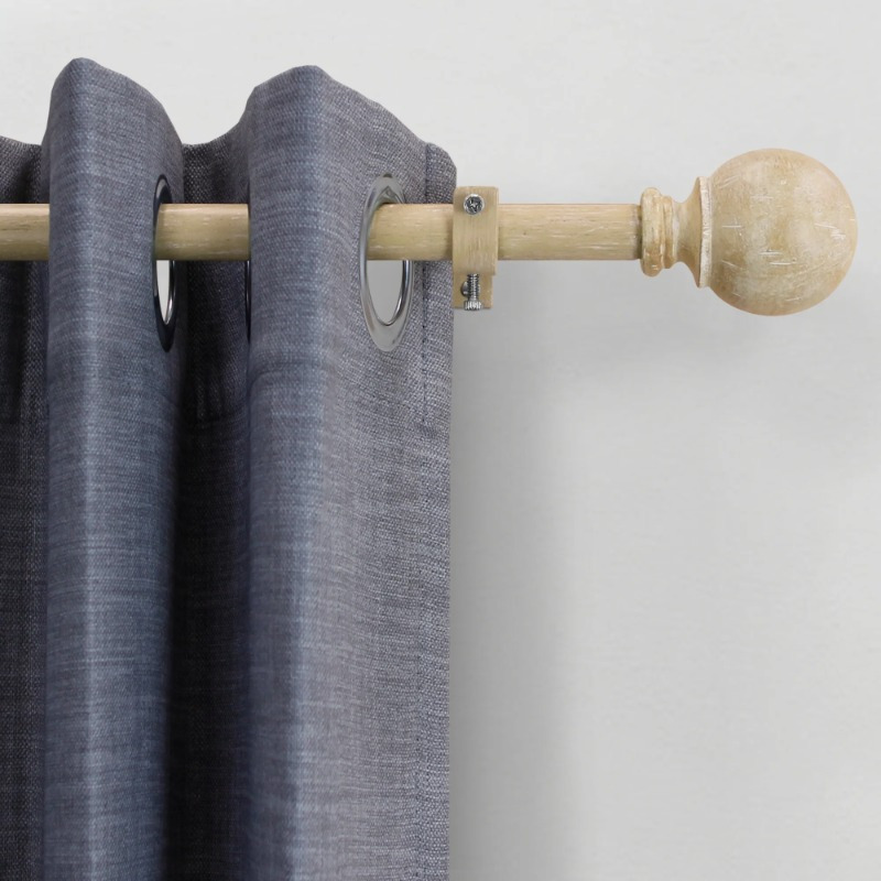 elegant wood ball curtain rod set diameter - Temu