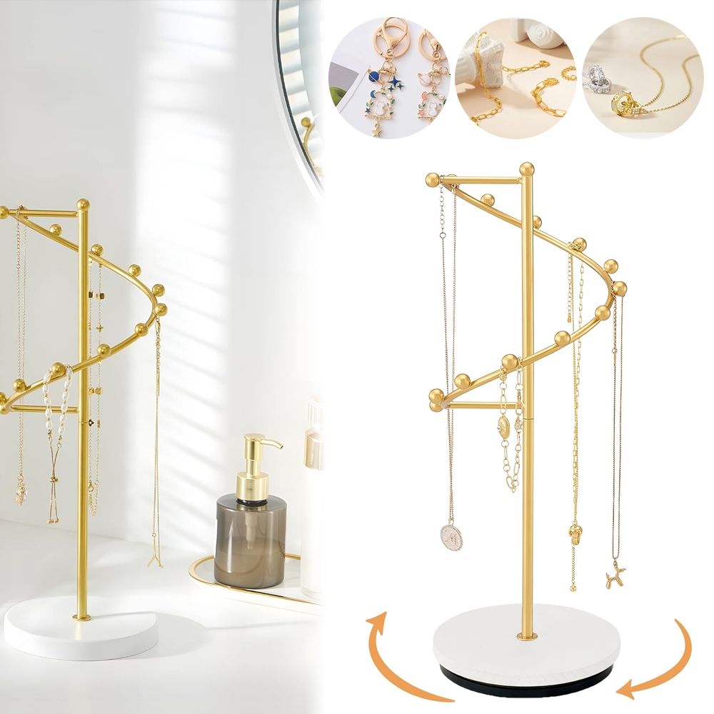 rotating necklace stand sold on Temu United States