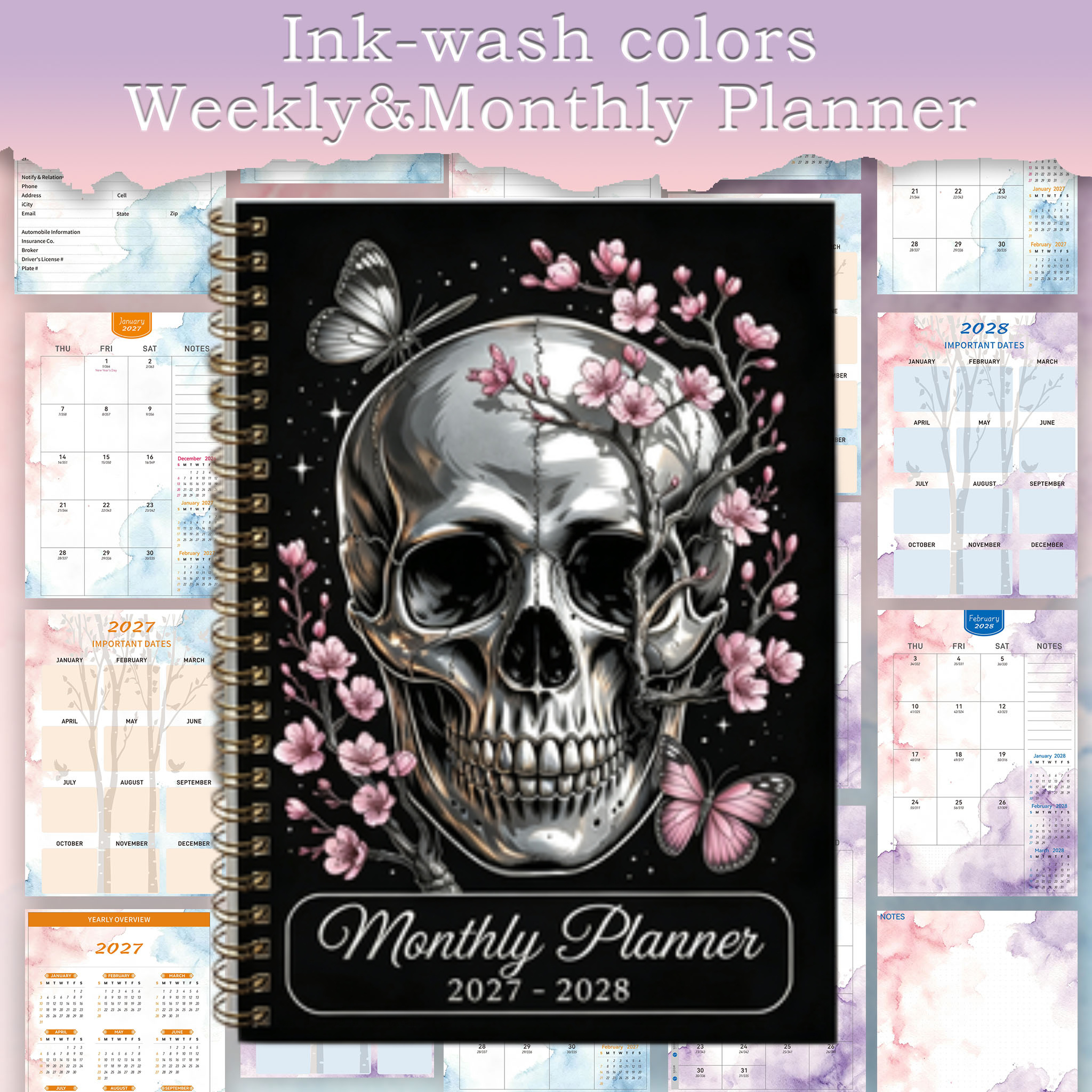 planners monthly sold on Temu United States