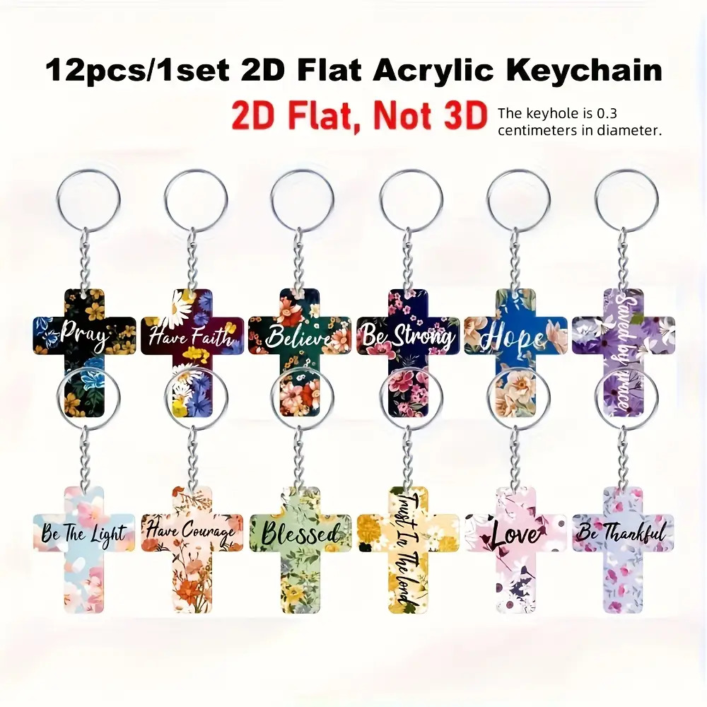 scripture keychains sold on Temu United States