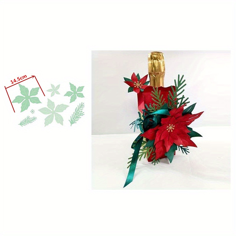 poinsettia dies sold on Temu United States