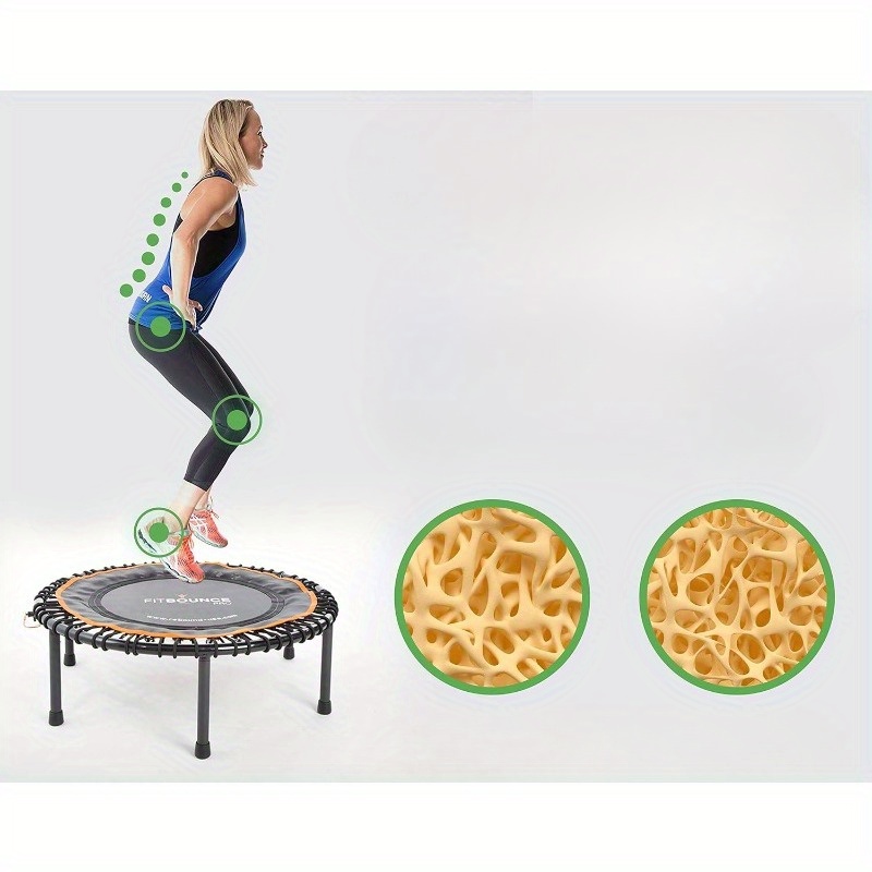 Easy fold Silent Mini Trampoline Extra Large Bounce Area - Temu