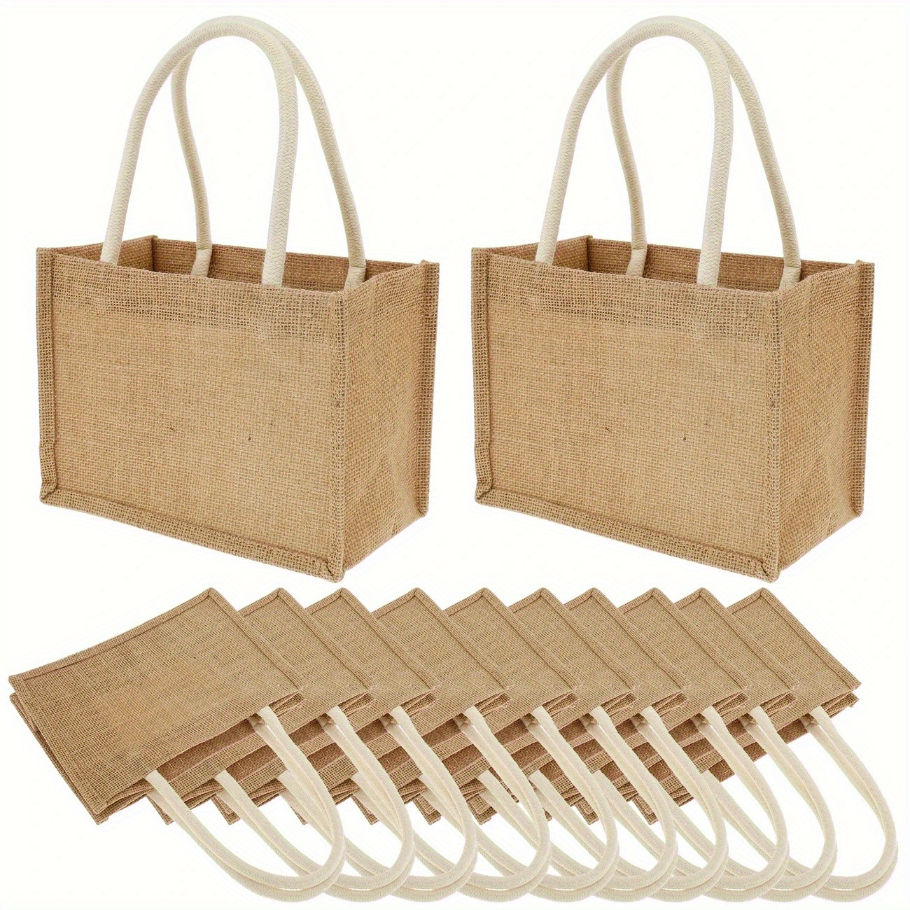 burlap bags sold on Temu United States