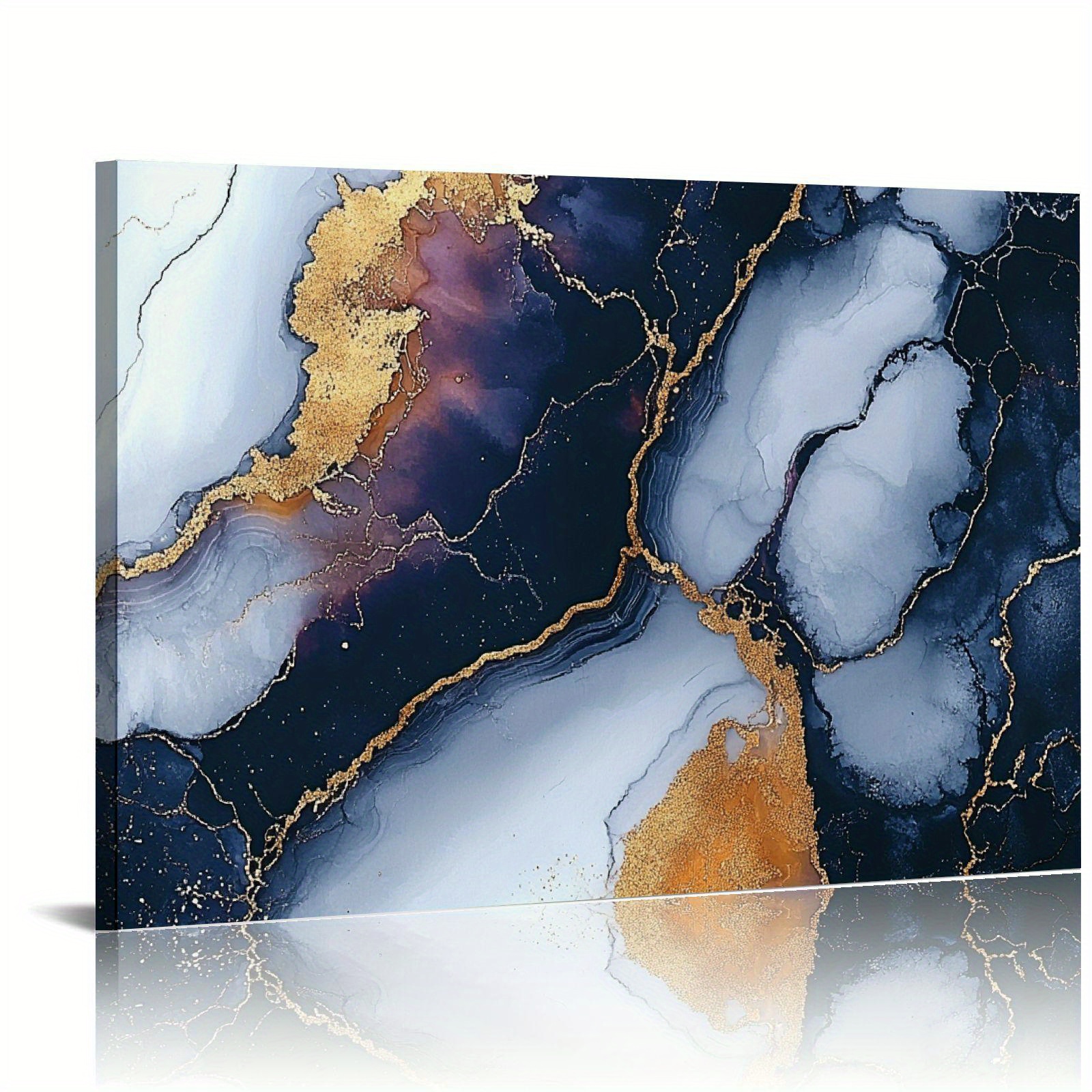 Jkdudu Marble Pattern Canvas Wall Decor Ready Hang Large - Temu