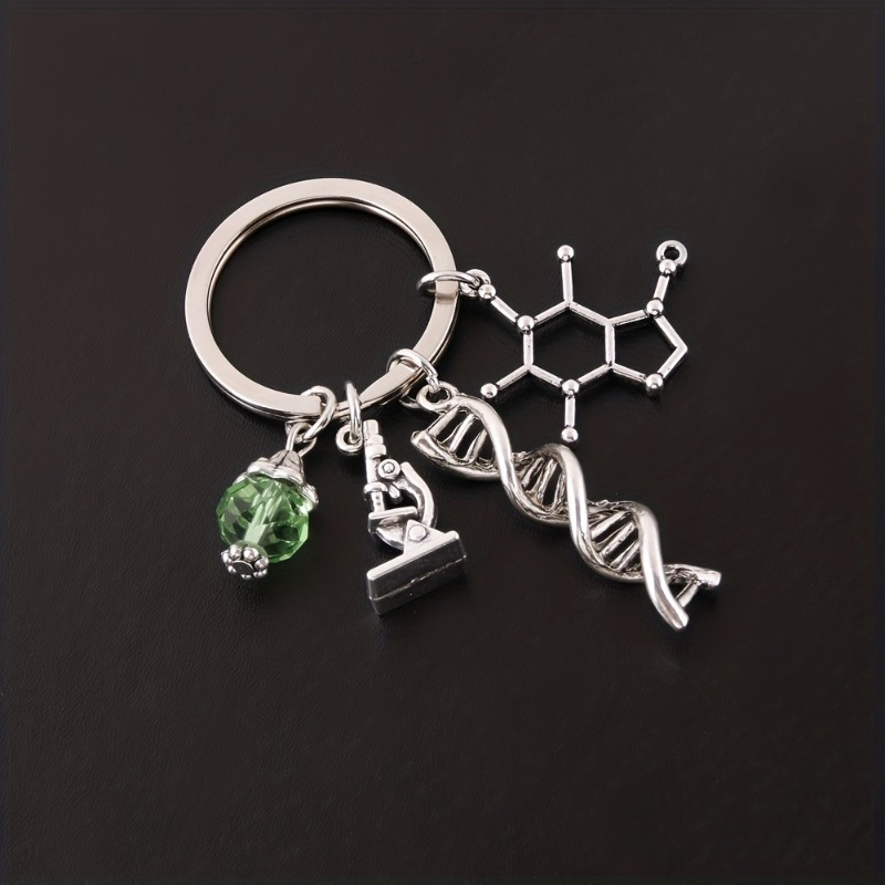 Stainless Steel Keychain Atomic Science Symbol Keychain - Chemistry ...