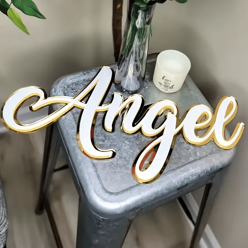 acrylic name sign sold on Temu United States