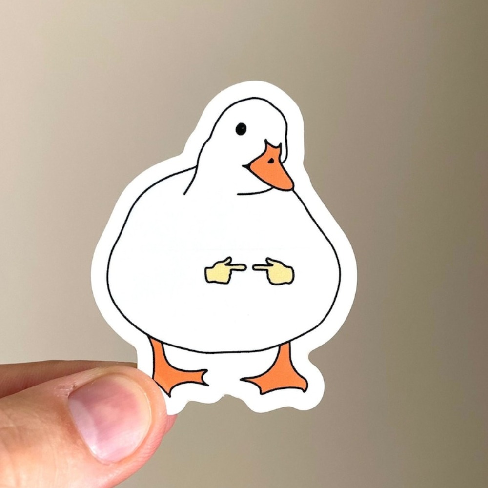funny meme stickers sold on Temu Australia