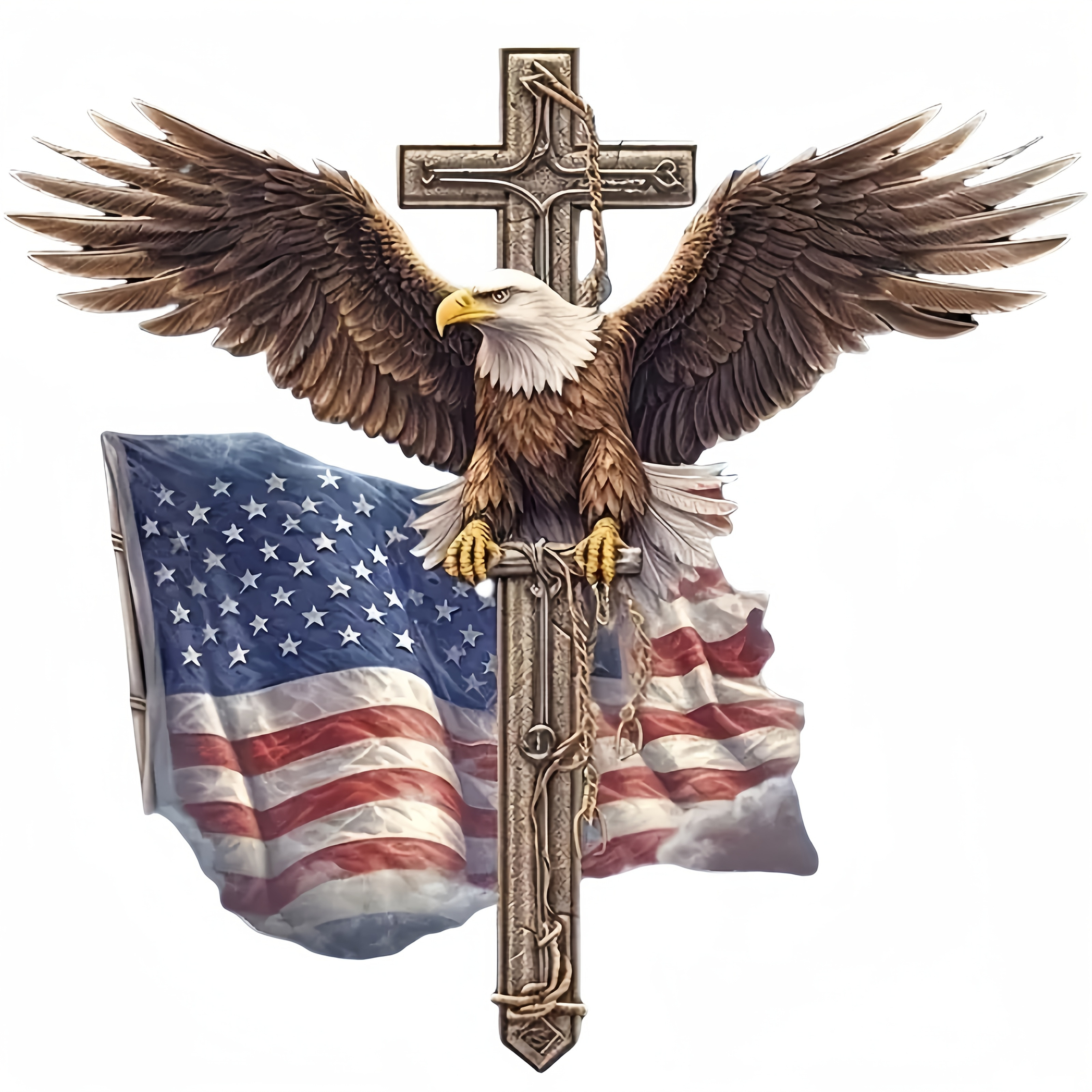 patriotic decals sold on Temu United States