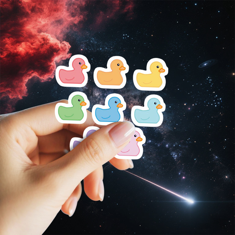 rubber duck stickers sold on Temu United States