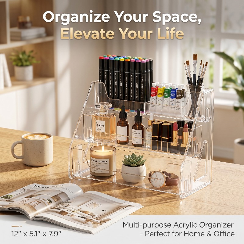 acrylic organizer sold on Temu United States