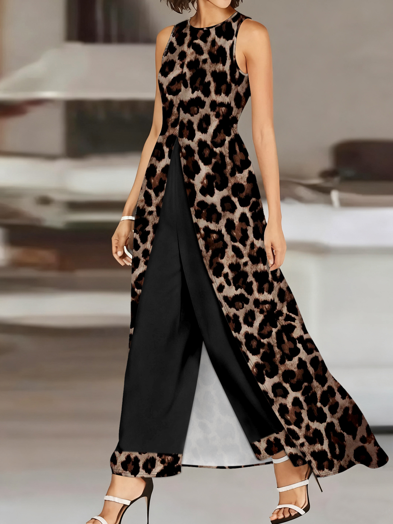 leopard print two piece sold on Temu United States