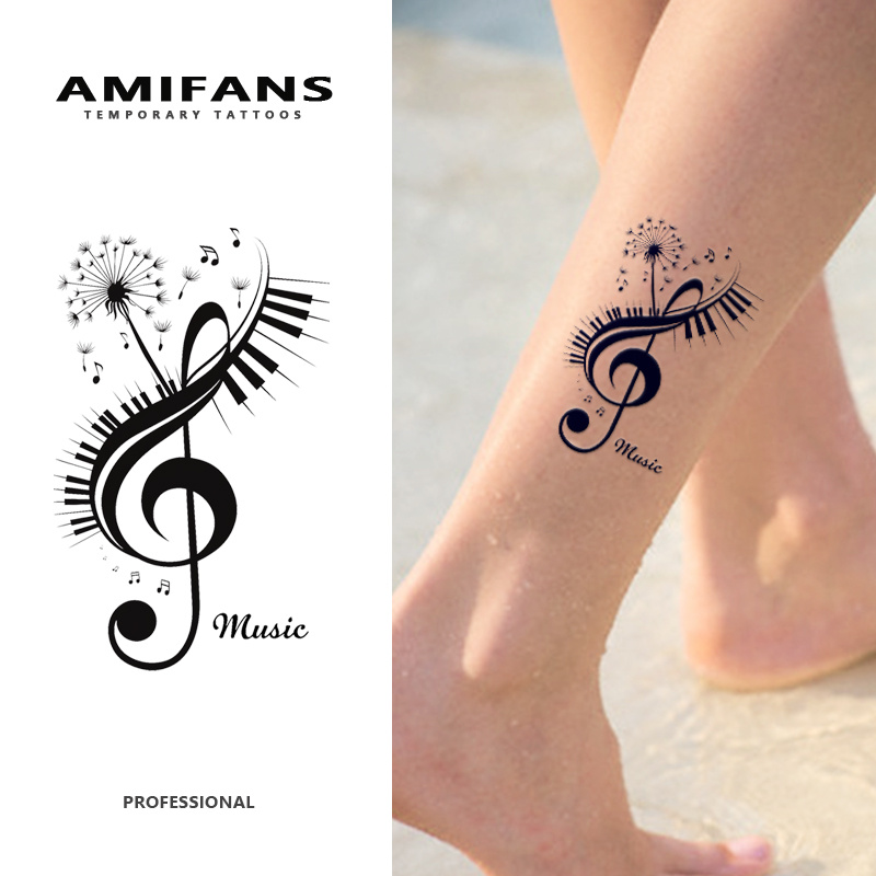 Melody Note Tattoos Angry Music Note Tattoo By Daniel Chashoudian: