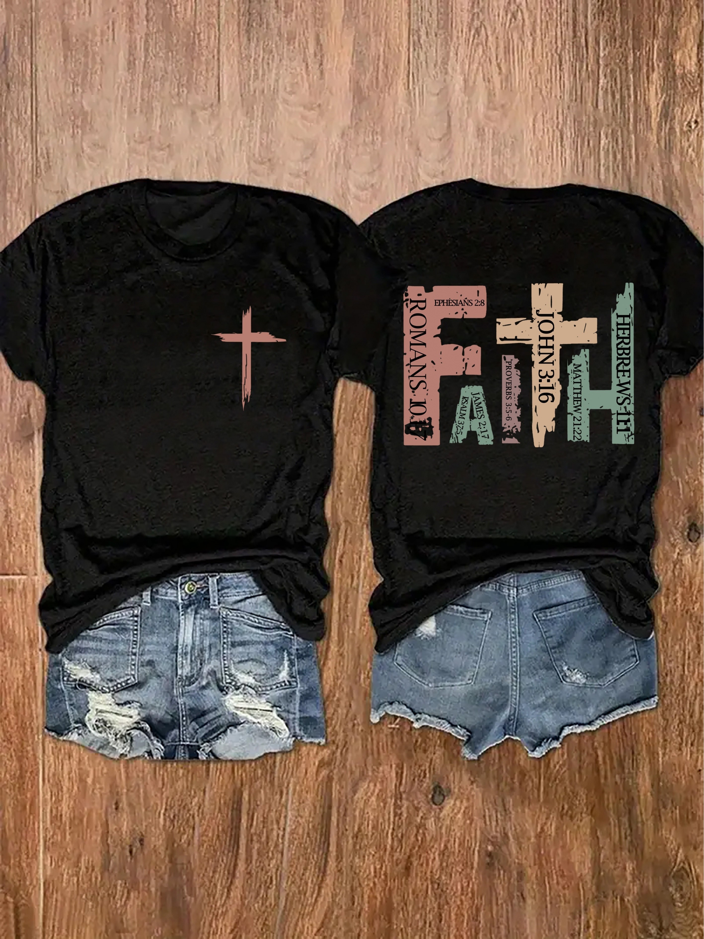 faith shirts sold on Temu United States