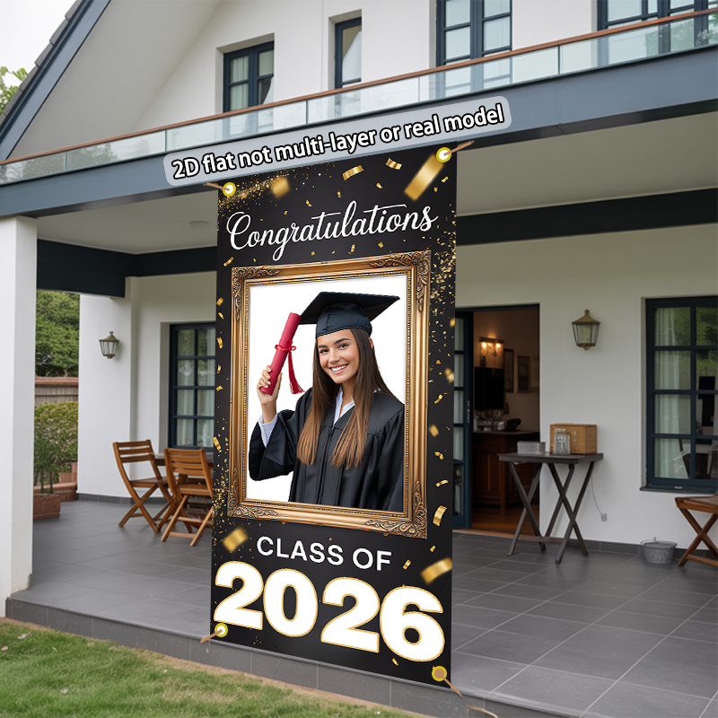 backdrop for graduation sold on Temu United States