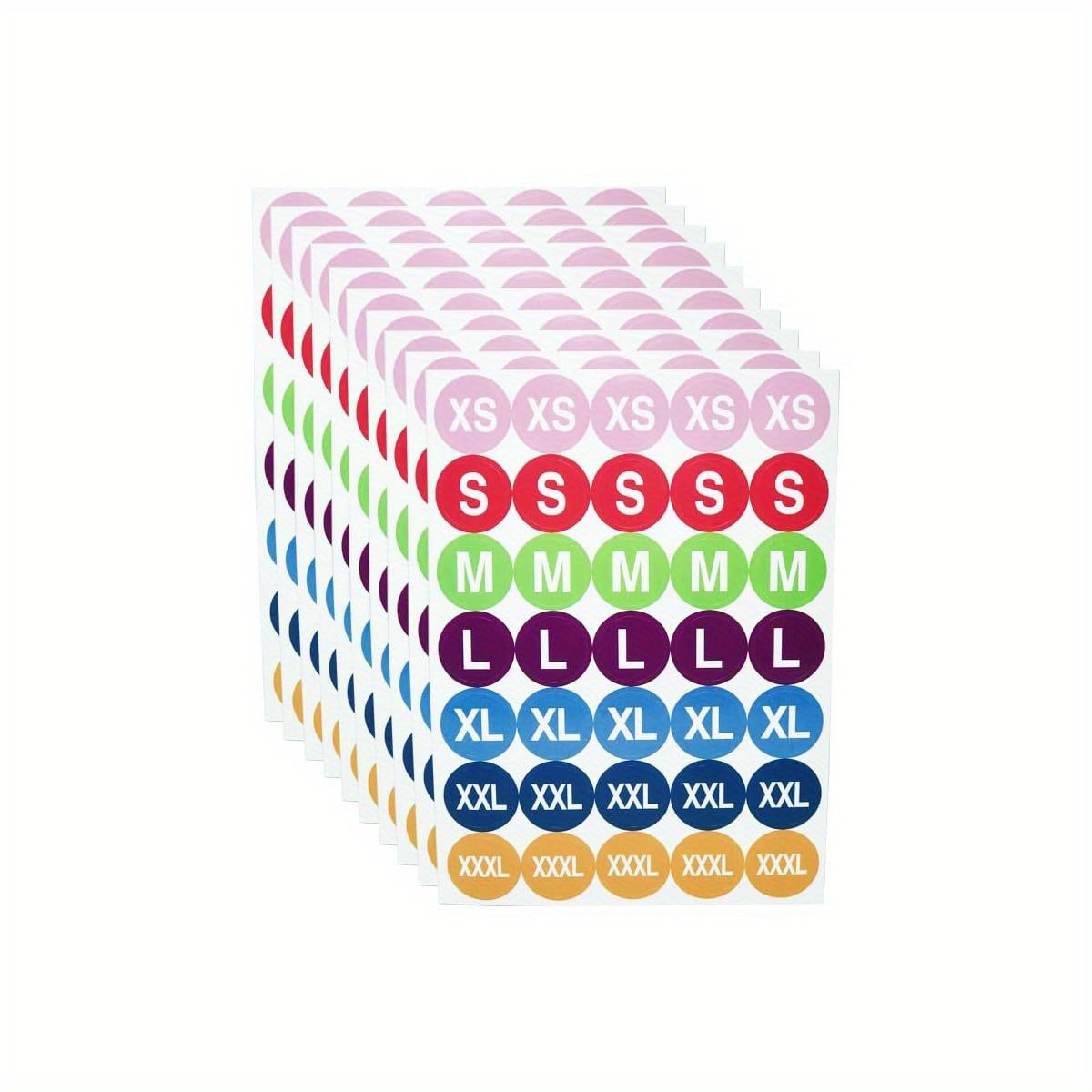 clothing size chart sold on Temu United States