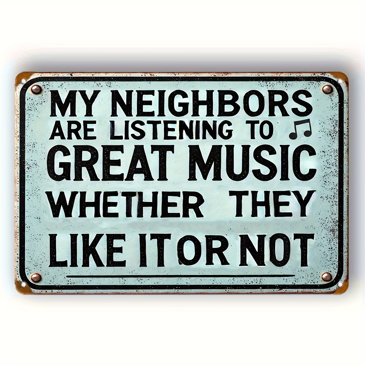 funny metal signs sold on Temu United States