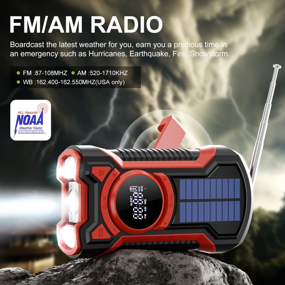 hand crank radio sold on Temu United States