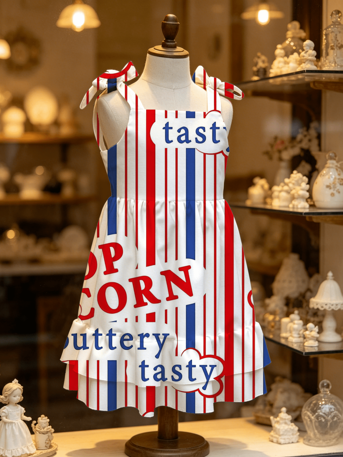 popcorn dress sold on Temu United States