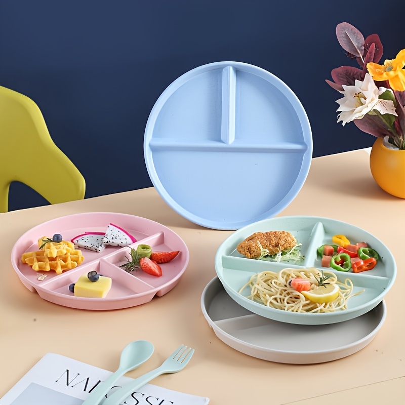 dinner plates with compartments sold on Temu United States