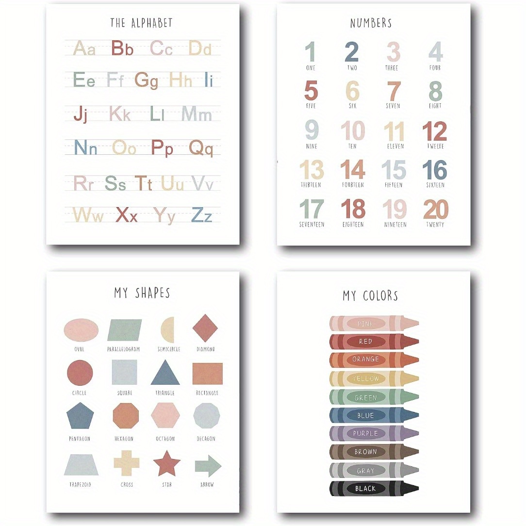 Shapes Colors Alphabet Numbers