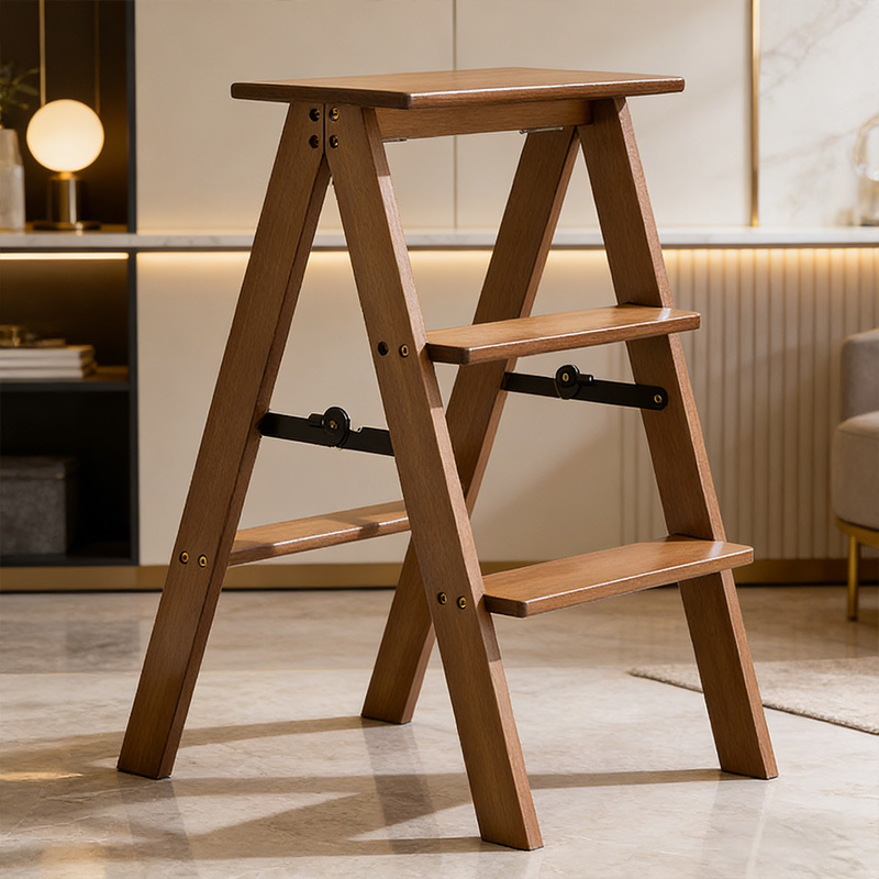 wood step stool sold on Temu United States