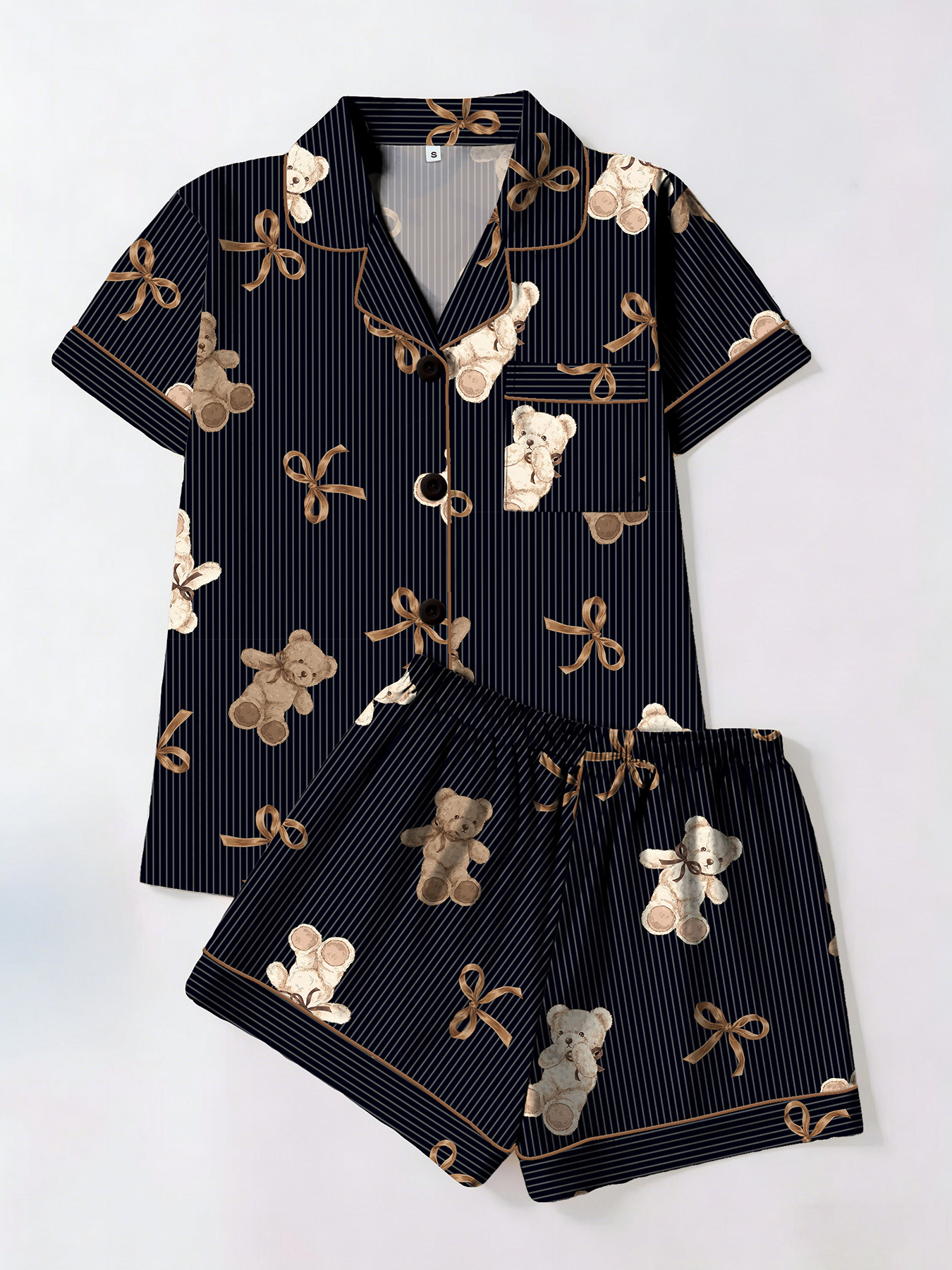 teddy bear pajamas sold on Temu United States