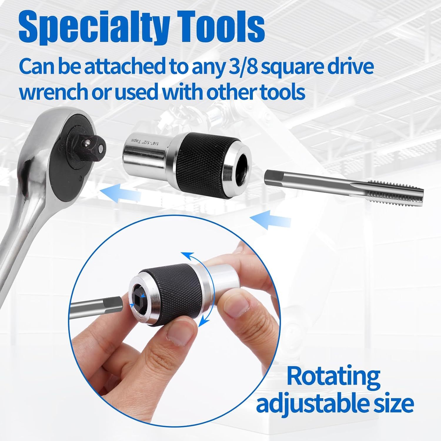 Tap Die Set Socket Adapter Versatile Tool Kit Easy Tapping - Temu