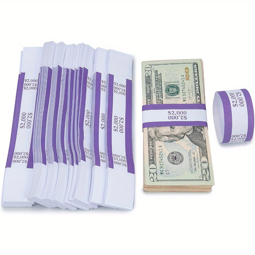 Key Cash Cash Drawers Set Of 20 Yellow $1,000 Cash Money Straps - Self ...