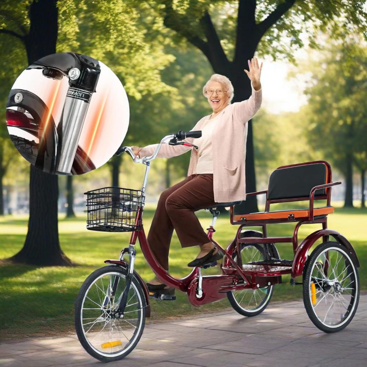 electric adult tricycle sold on Temu United States