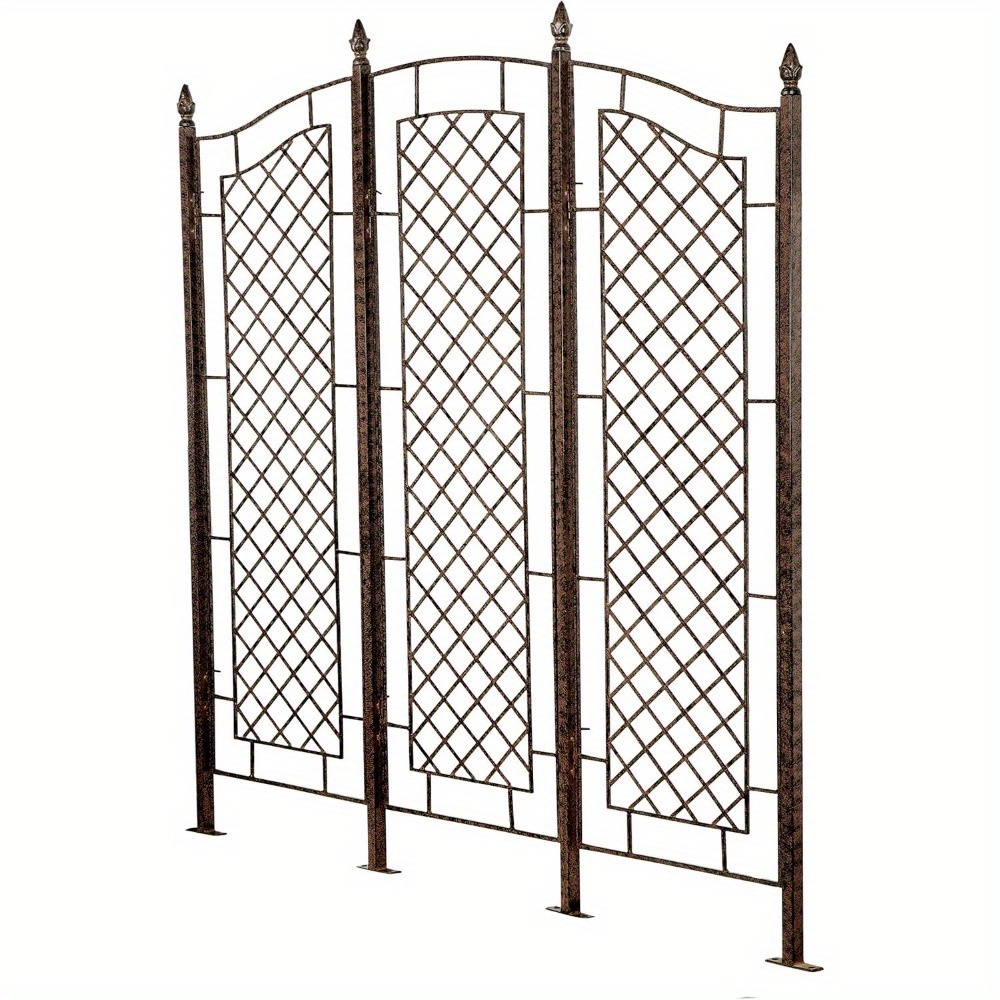 wrought iron fence privacy screen sold on Temu United States