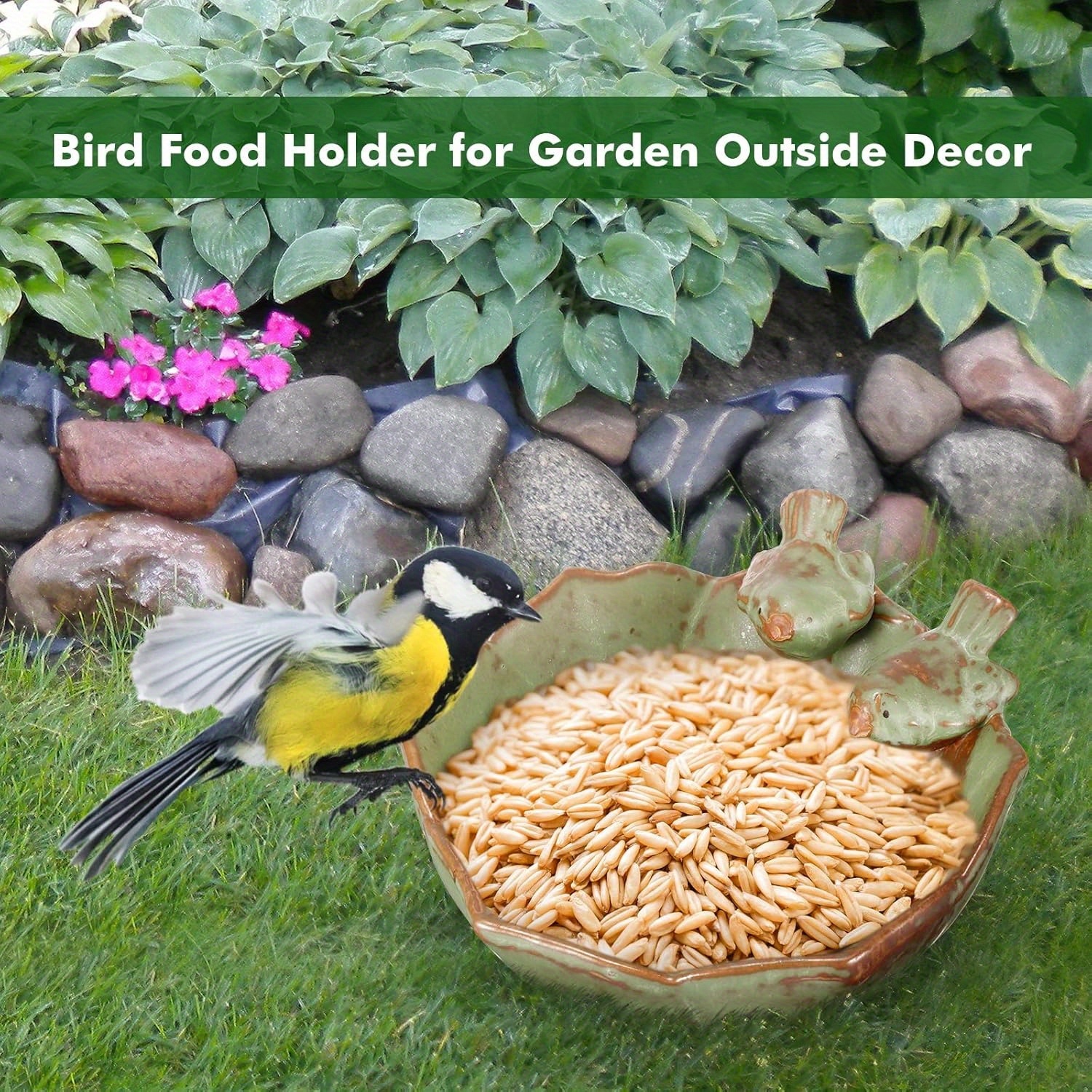 ceramic bird feeders sold on Temu United States