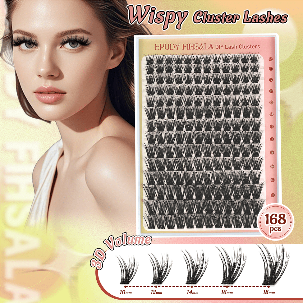lash clusters sold on Temu United States