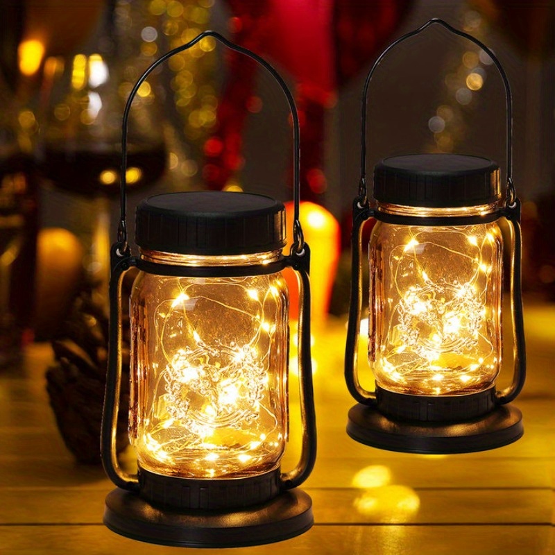 Sunset Outdoor Mason Jar Lights Sunjar • Solar Powered LED Mason Jar