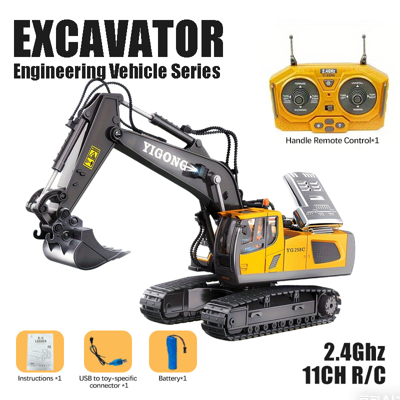construction excavator sold on Temu United States