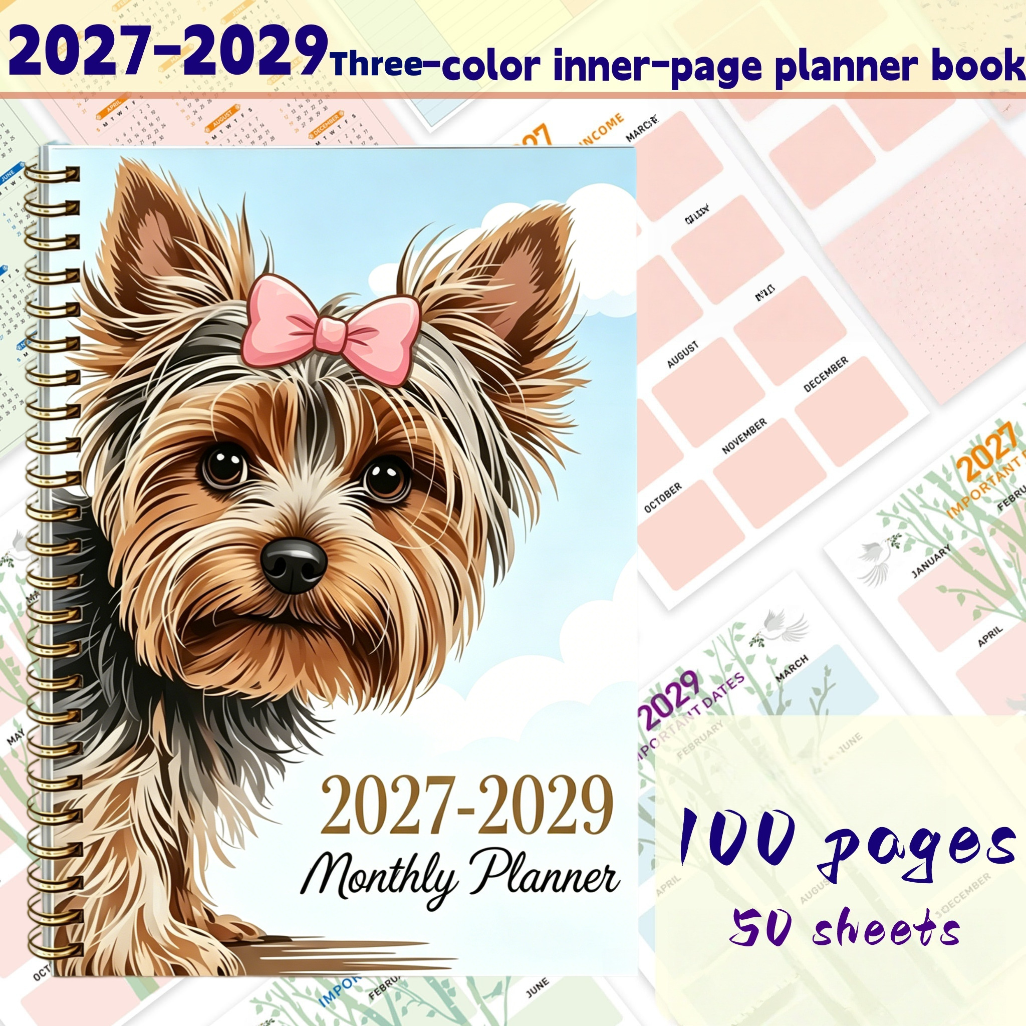 planners monthly sold on Temu United States