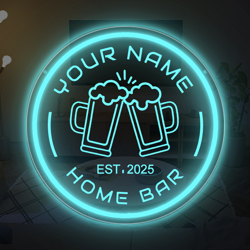 personalised neon signs sold on Temu Canada