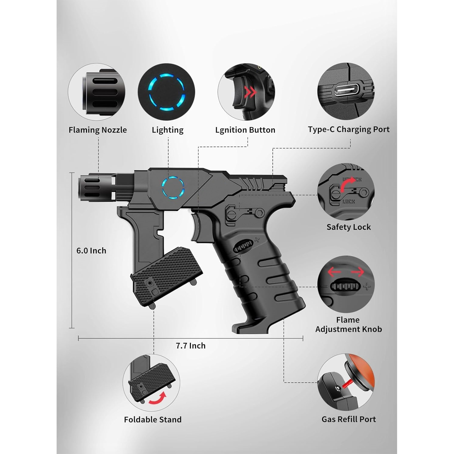 torches sold on Temu United States