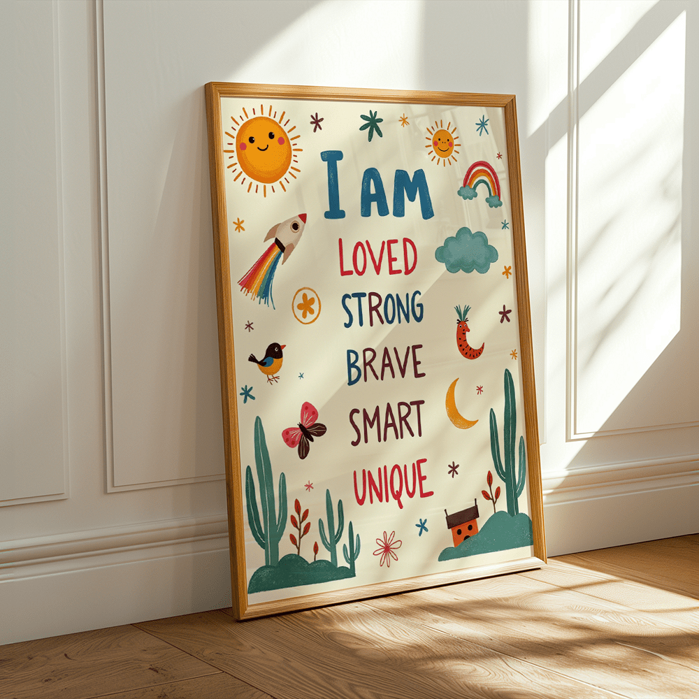 positive affirmation poster sold on Temu United States