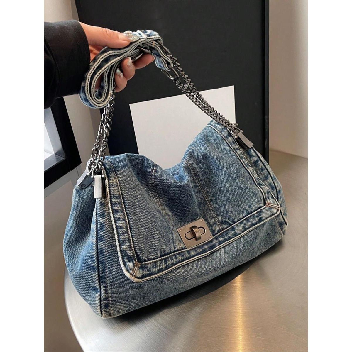 bag denim sold on Temu United States