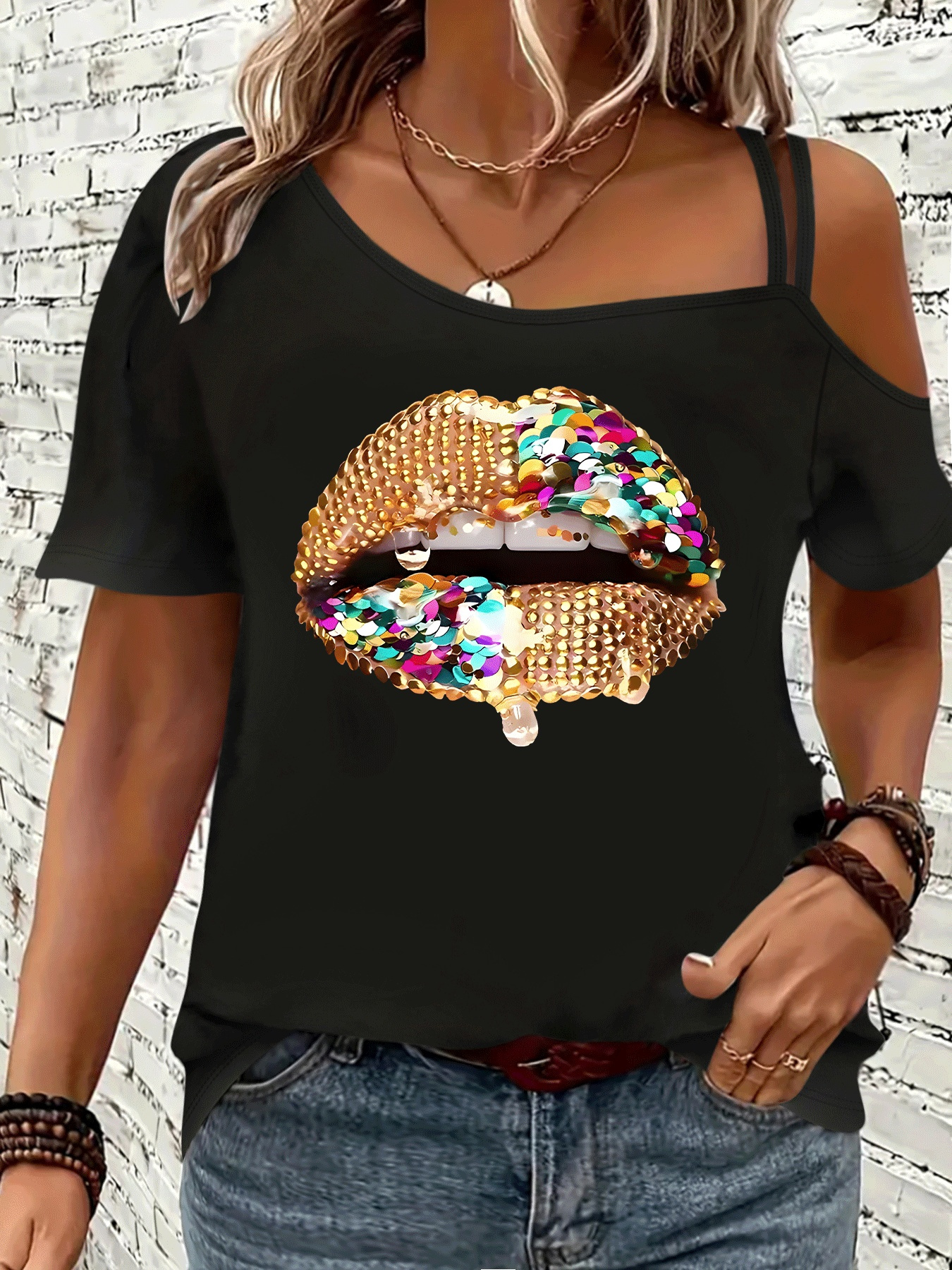 asymmetrical crop sold on Temu United States
