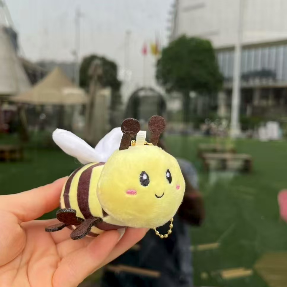bee keychain plush sold on Temu United States