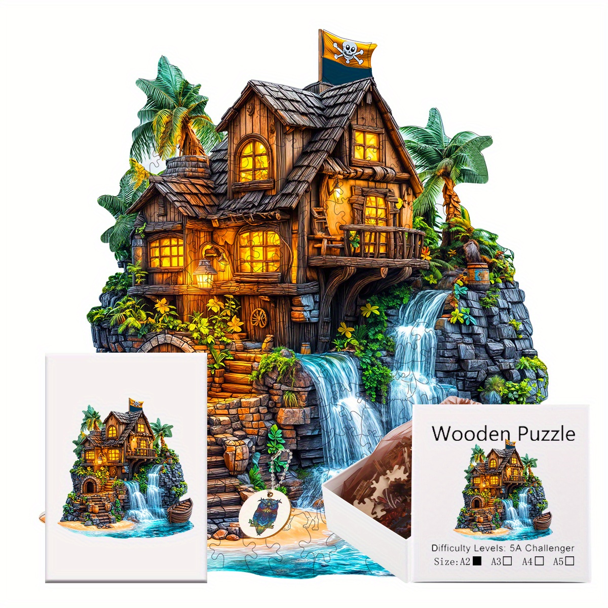 wood puzzles sold on Temu United States