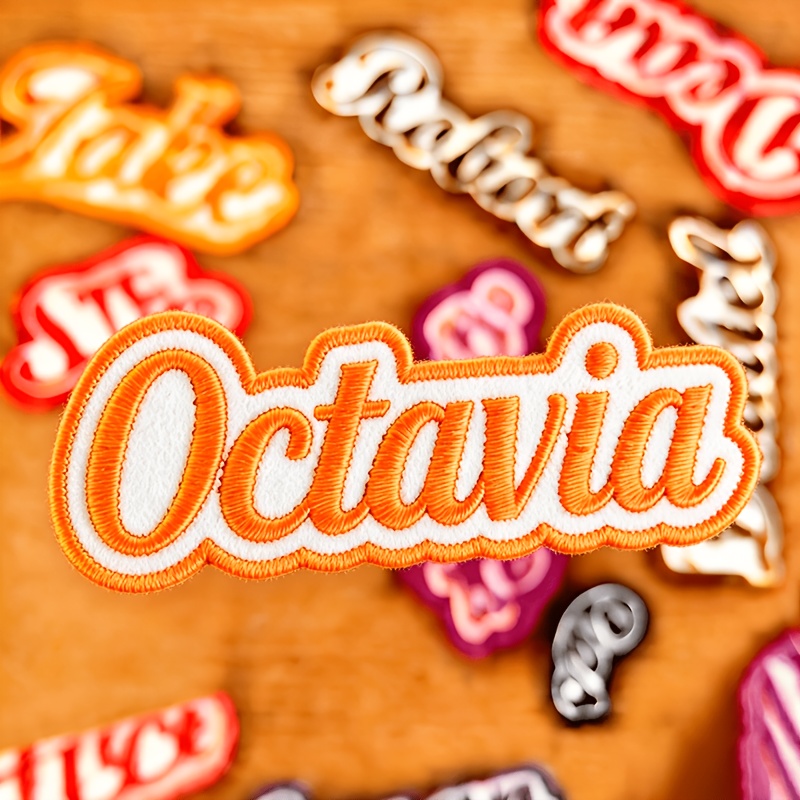 custom embroidered name patches sold on Temu United States