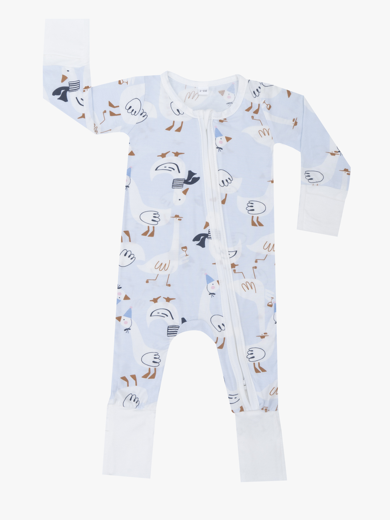 Bamboo Goose Romper Sleeper Mitten Cuffs - Temu