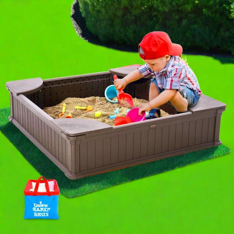 Beach Toys For Kids 3-5 Portable Boys And Girls Sand Toy Box Covered ...