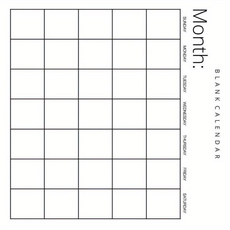 Customizable White Blank Calendar Undated Planner Goals - Temu