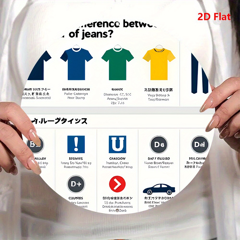 clothing size chart sold on Temu United States
