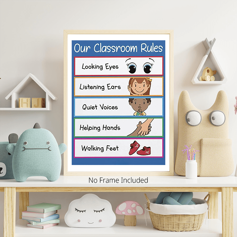 classroom rules poster with pictures - Mauritius