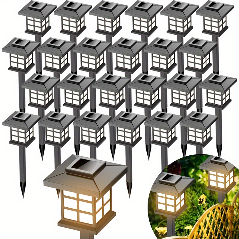 solar outdoor lights sold on Temu United States